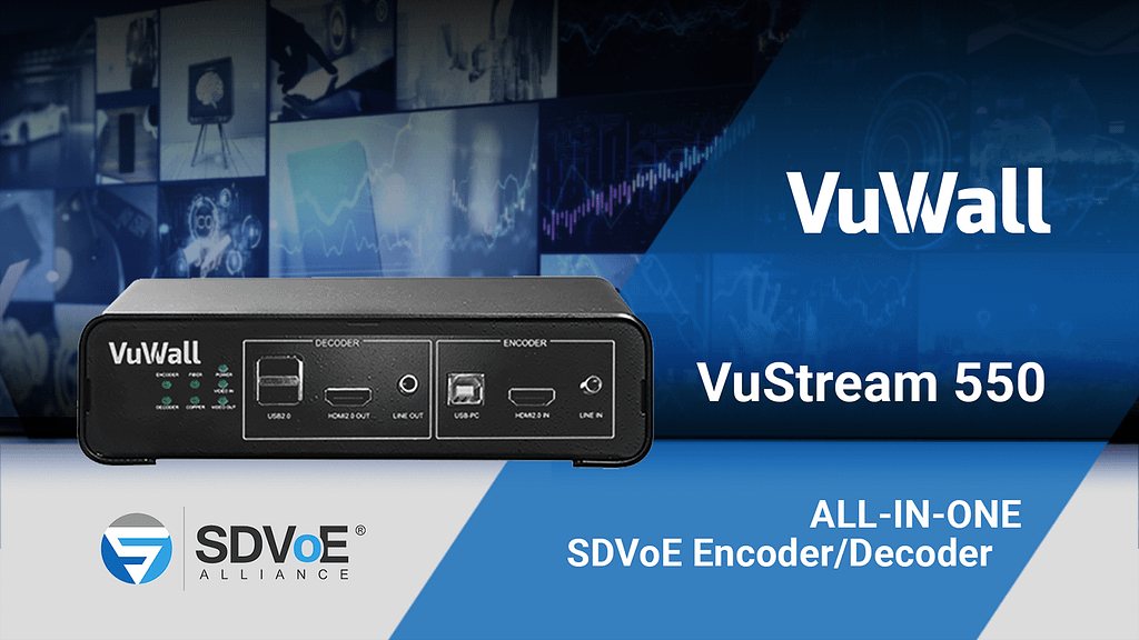 New VuStream 550 All-in-One SDVoE Encoder/Decoder