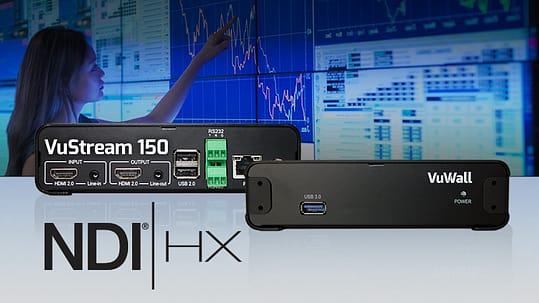 VuWall Introduces the VuStream 150 Encoder/Decoder Appliance Advancing Software-Driven IP ...