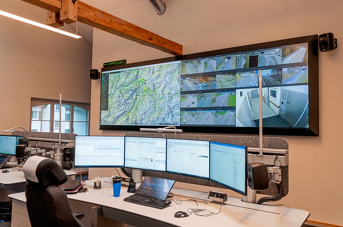 Kantonspolizei Emergency Call Center Video Wall