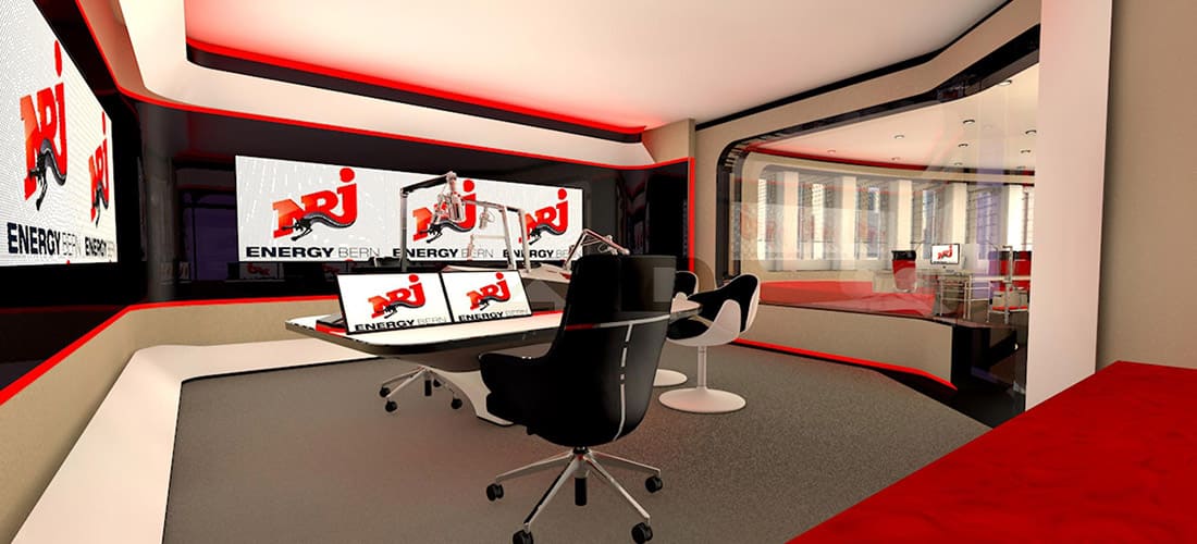 Etude de cas Radio NRJ : Studio phare à Zurich | VuWall